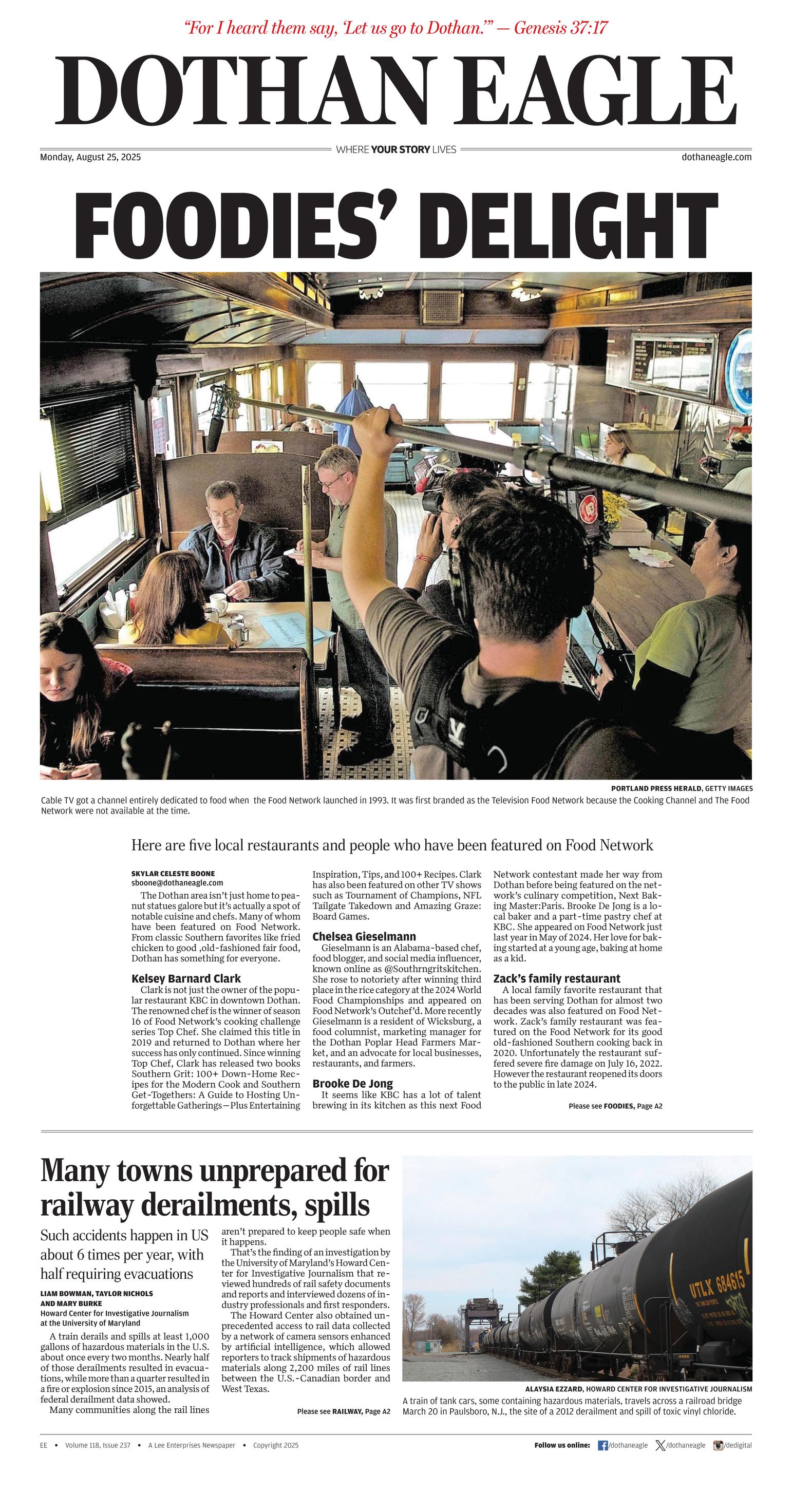 Dothan Eagle Front Page