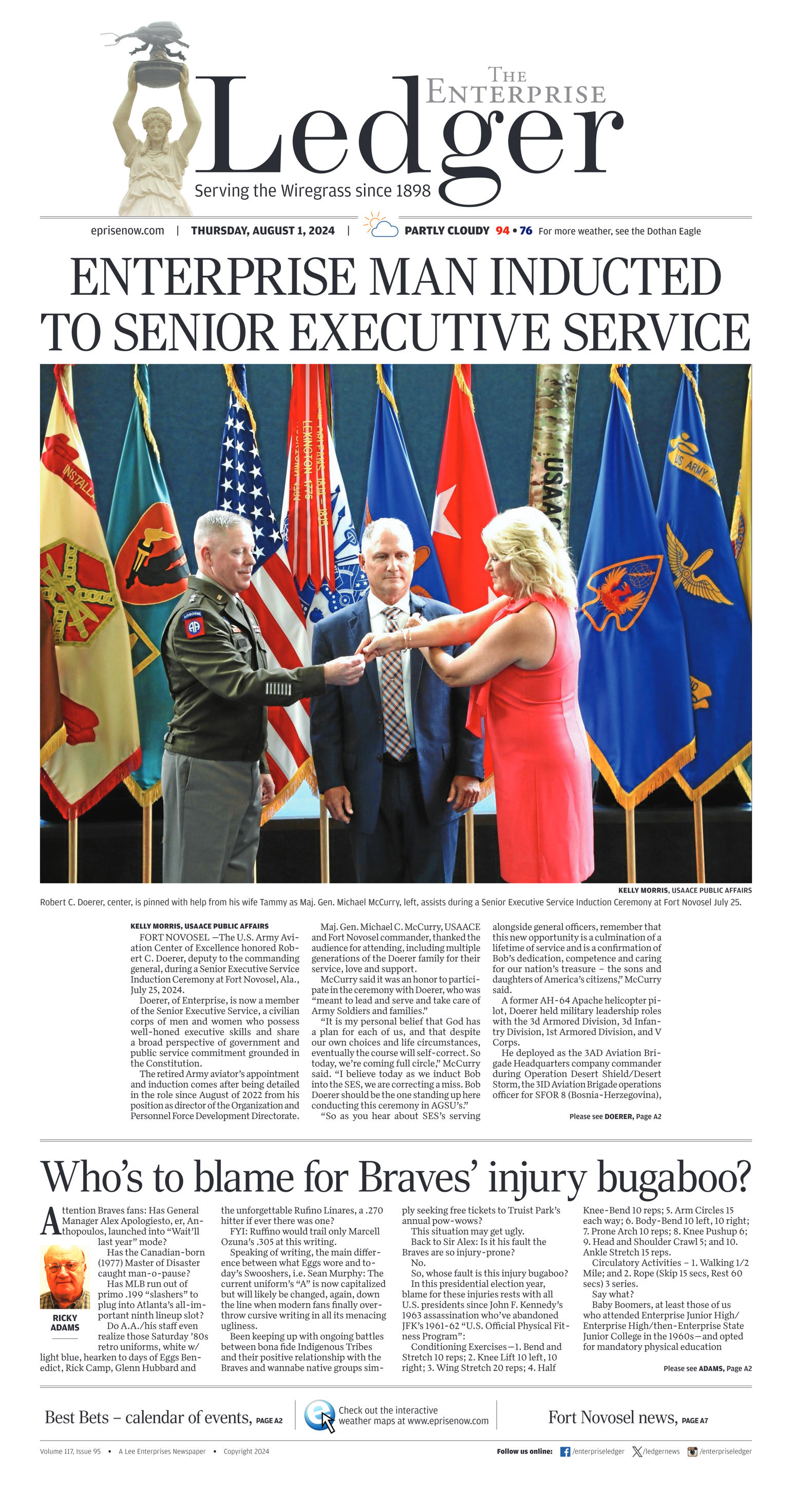 The Enterprise Ledger Front Page