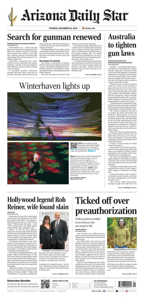 Arizona Daily Star Front Page