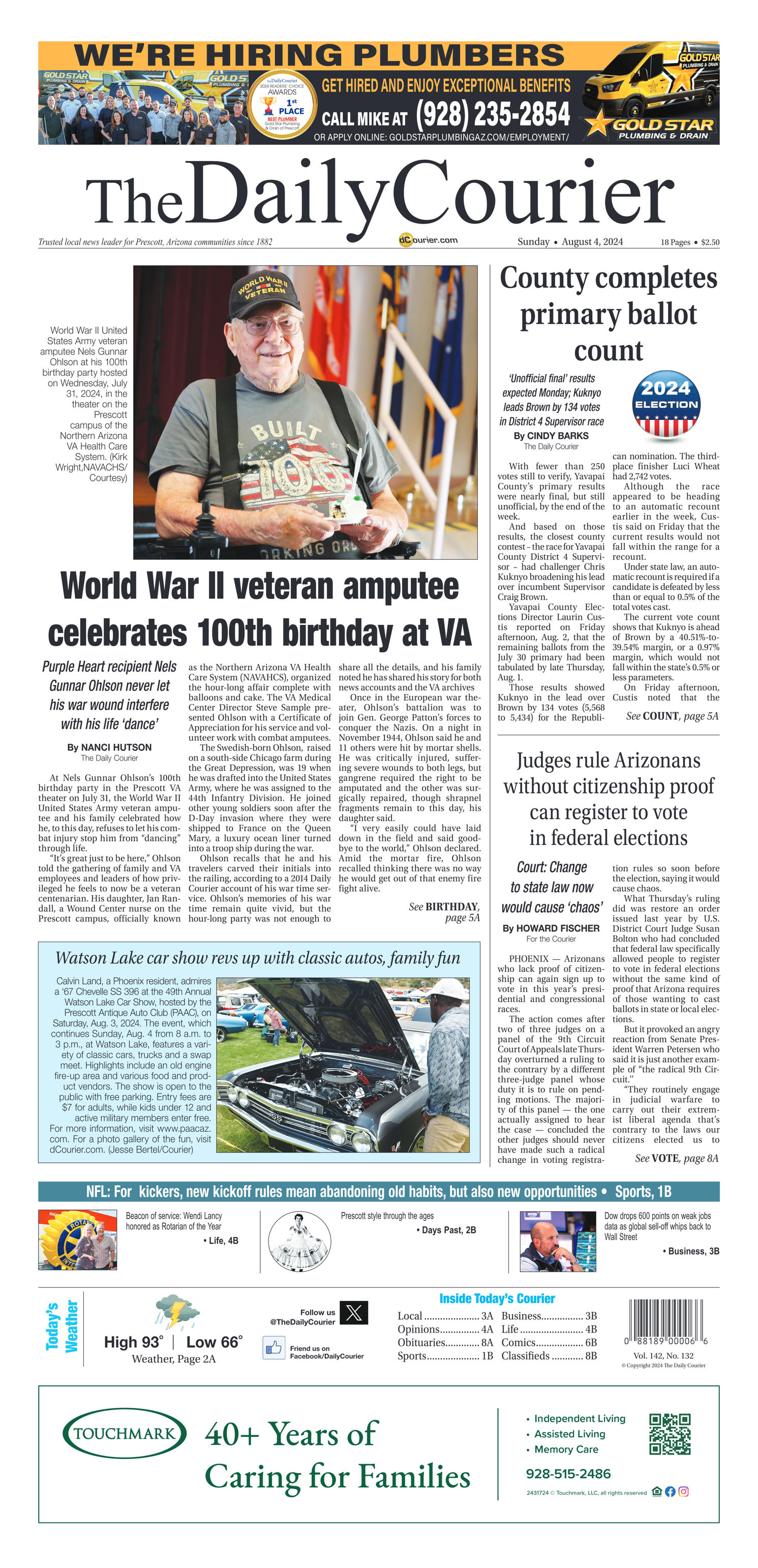 The Daily Courier Front Page