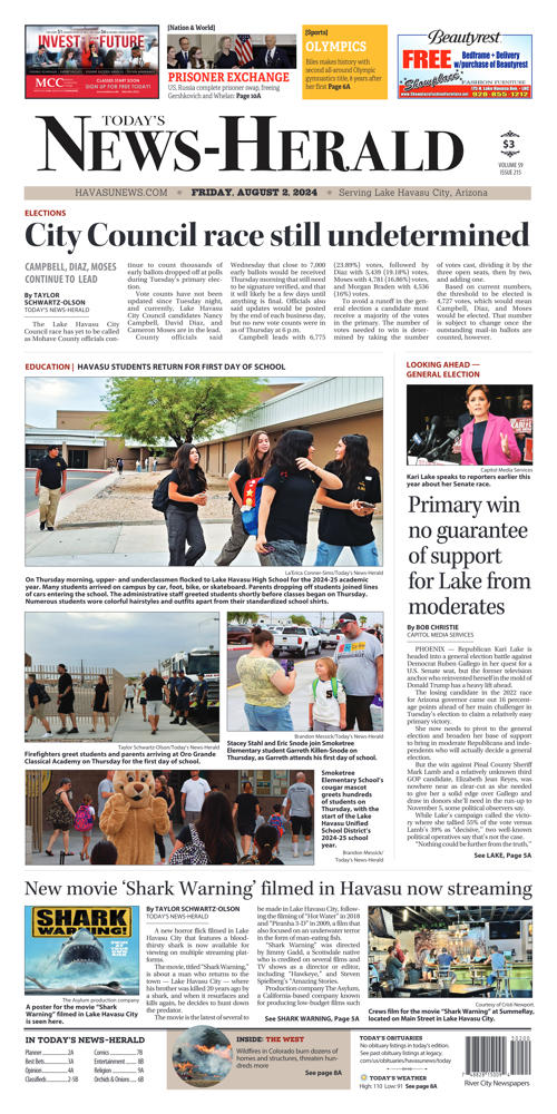 Today's News-Herald Front Page