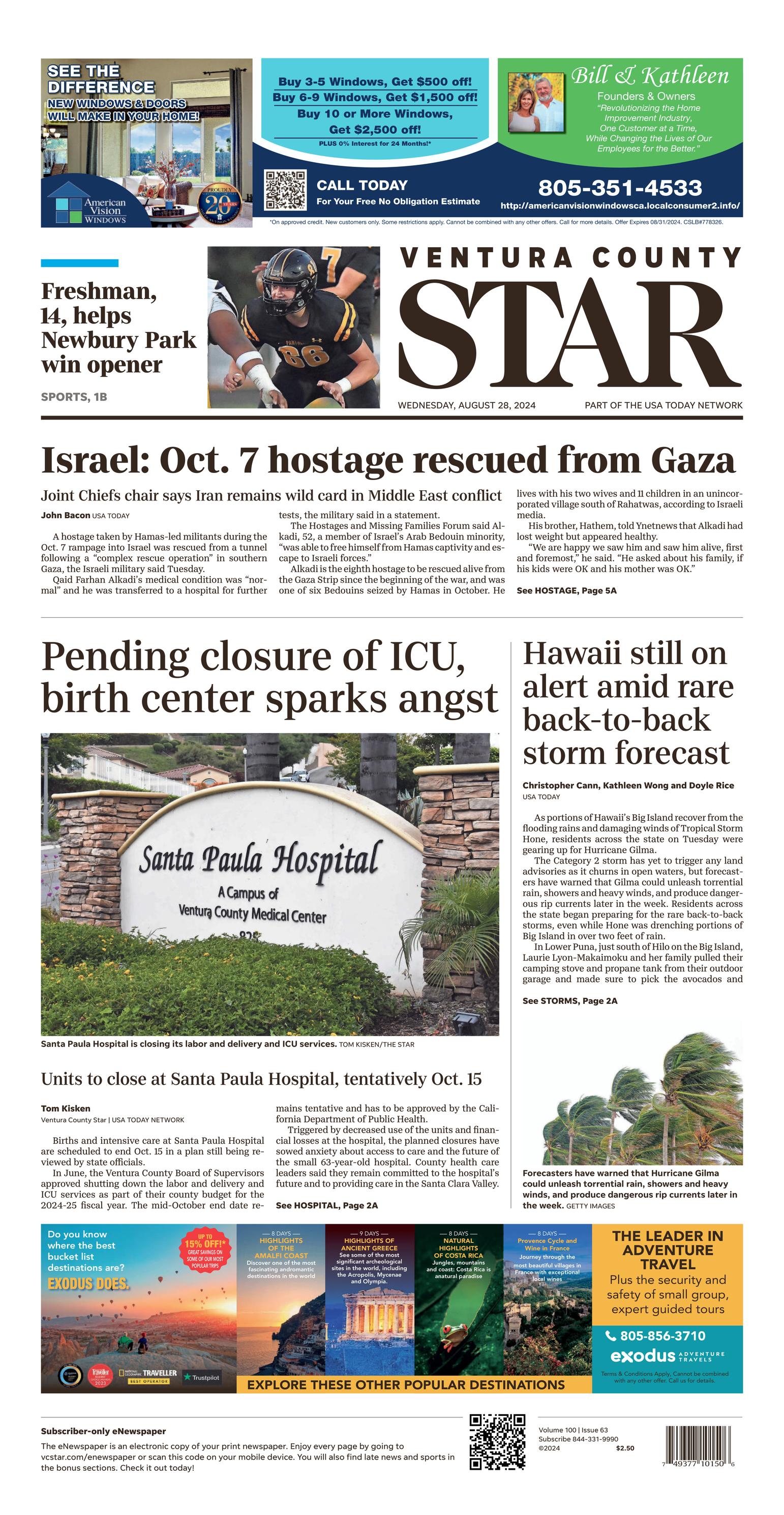 Ventura County Star Front Page