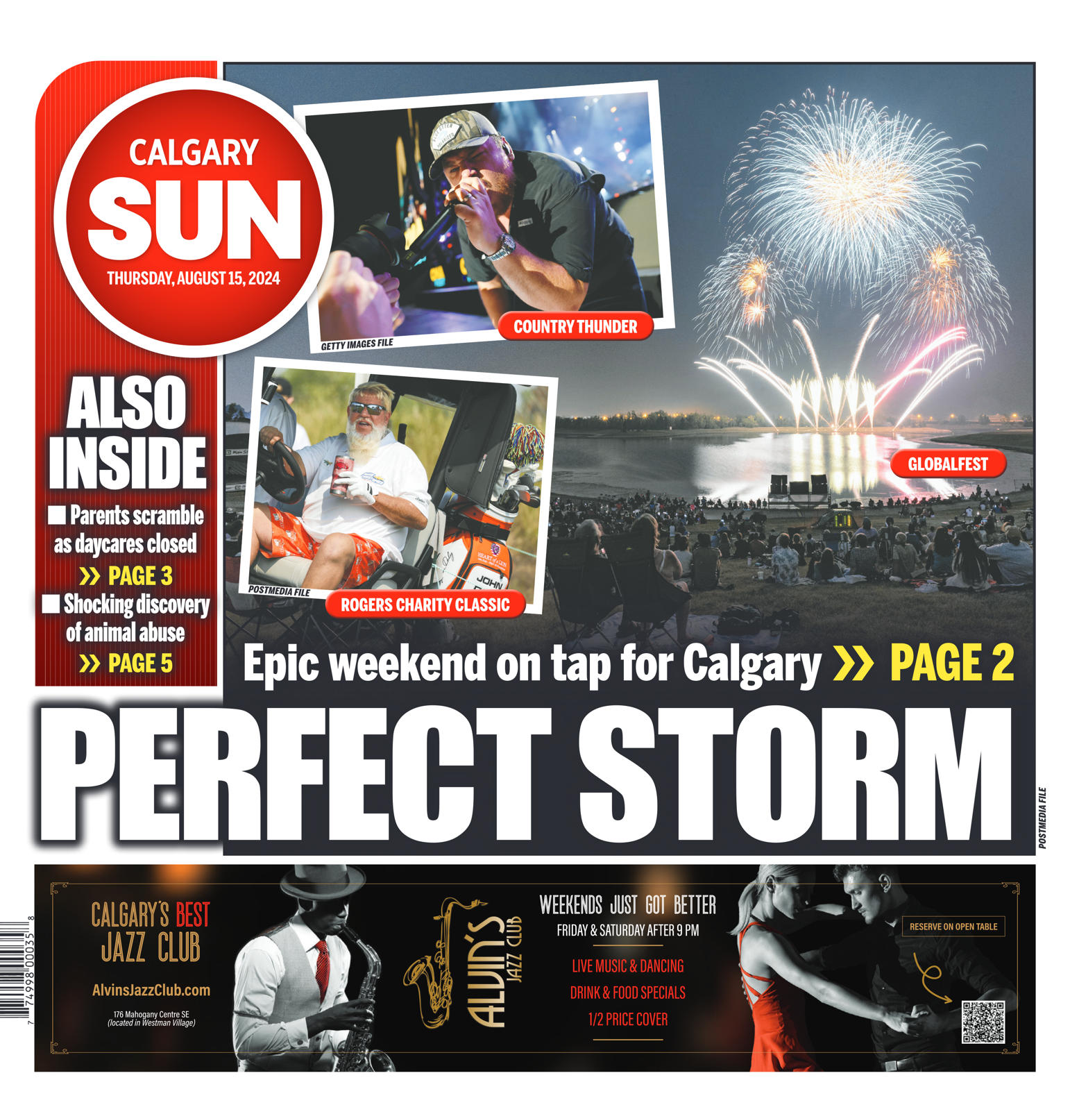 The Calgary Sun Front Page