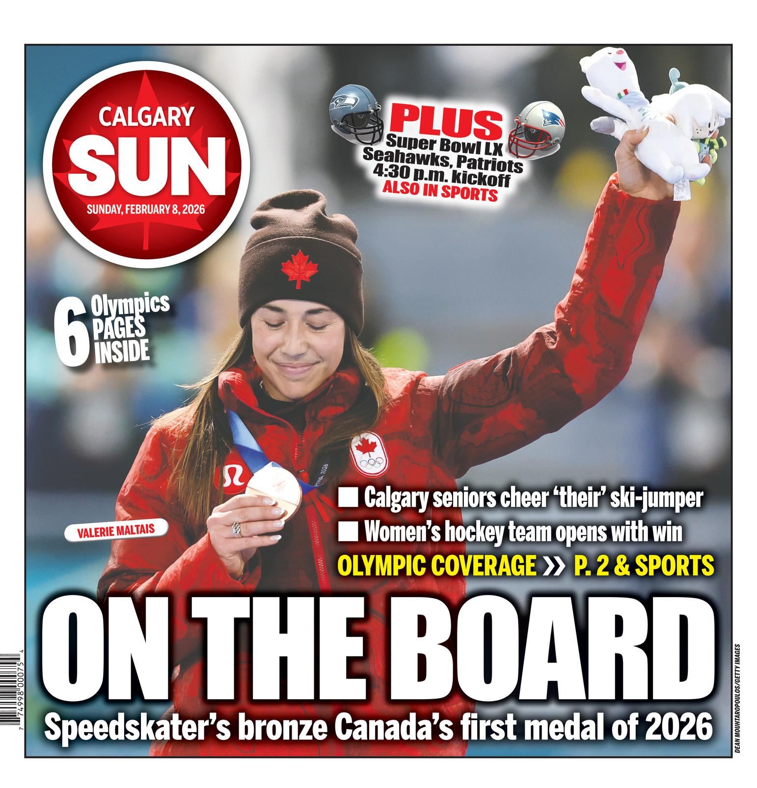 The Calgary Sun Front Page