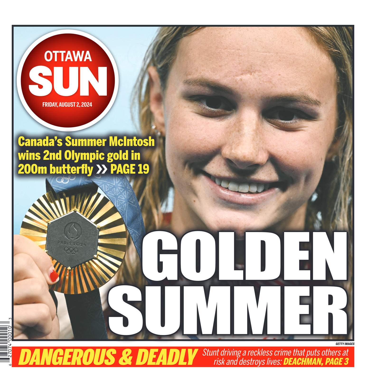 The Ottawa Sun Front Page