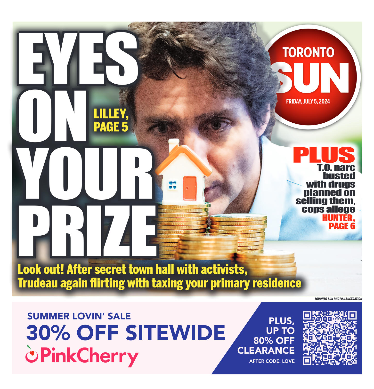 Toronto Sun Front Page