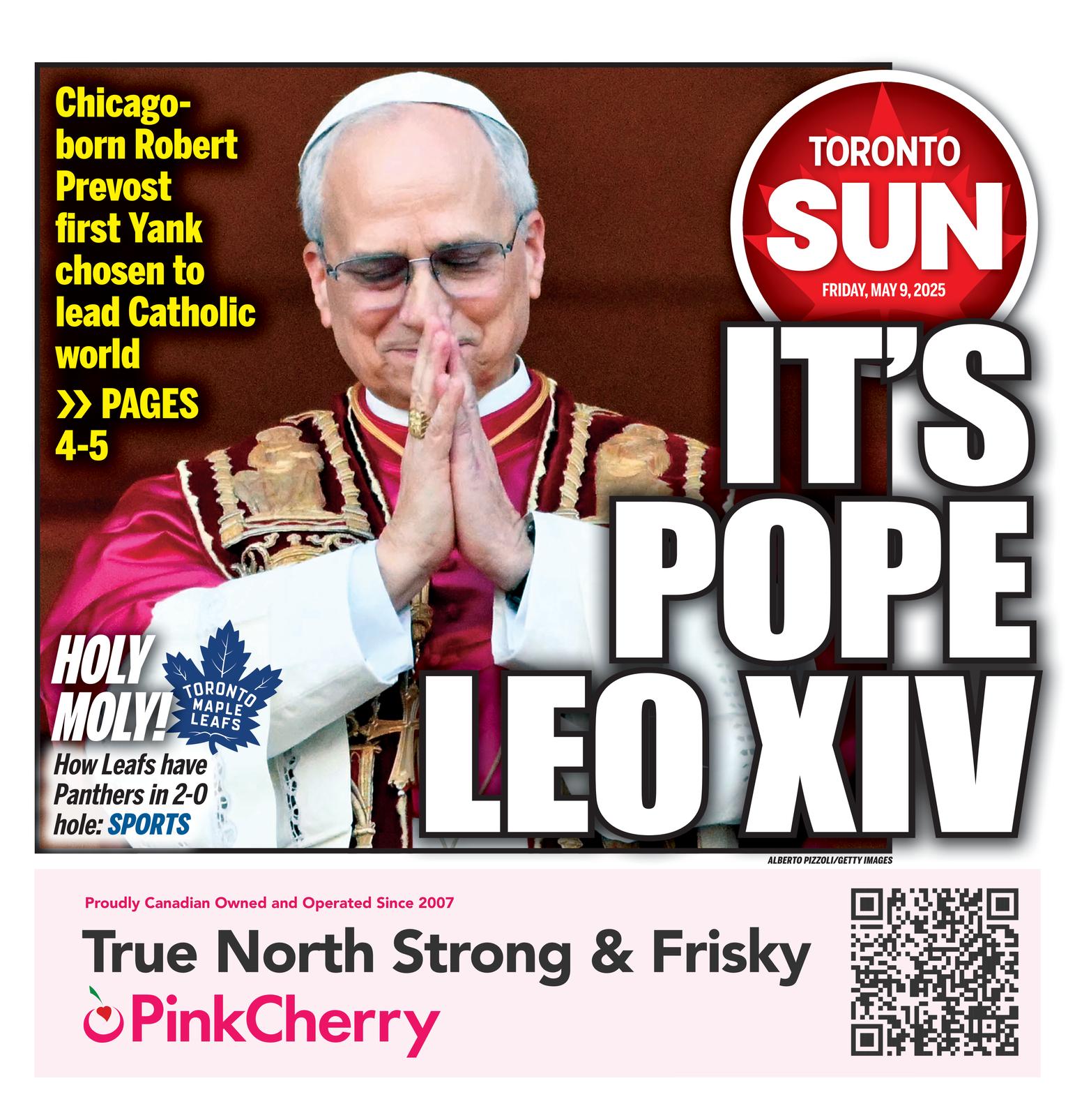 Toronto Sun Front Page
