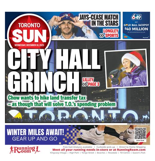 Toronto Sun Front Page