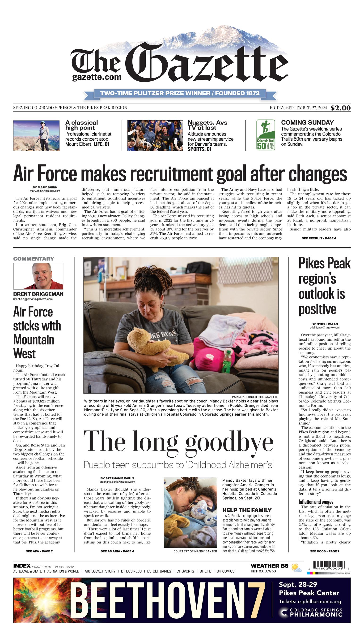 The Gazette Front Page