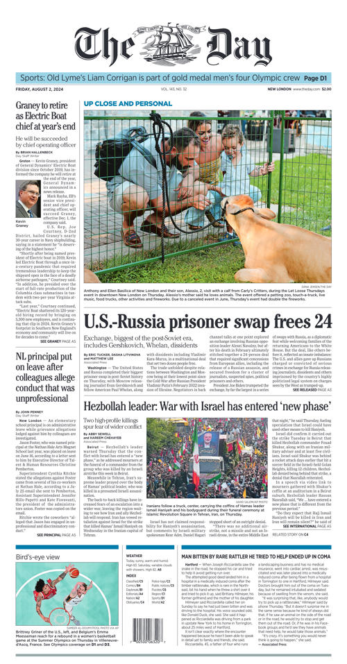 The Day Front Page