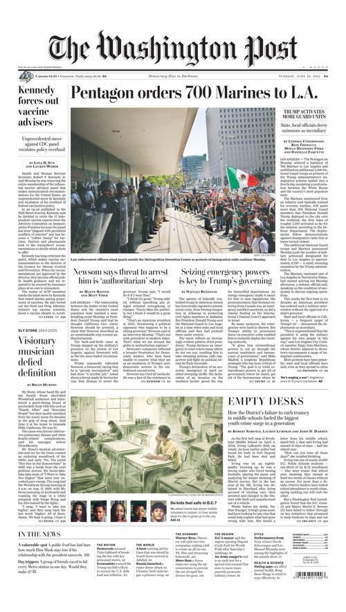 The Washington Post Front Page
