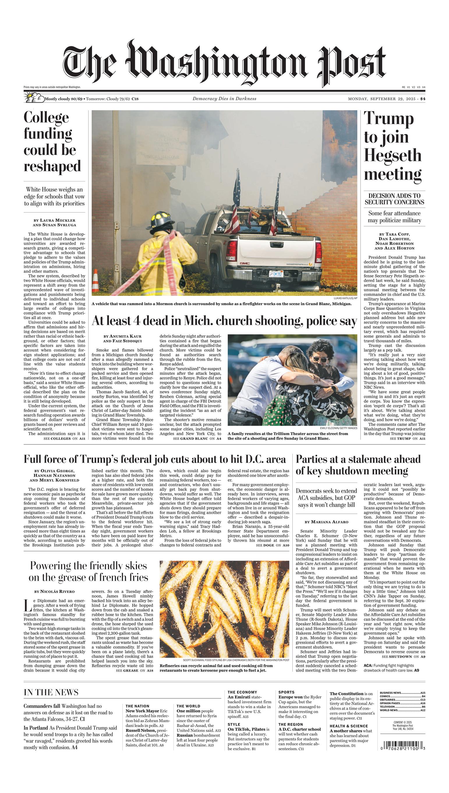 The Washington Post Front Page