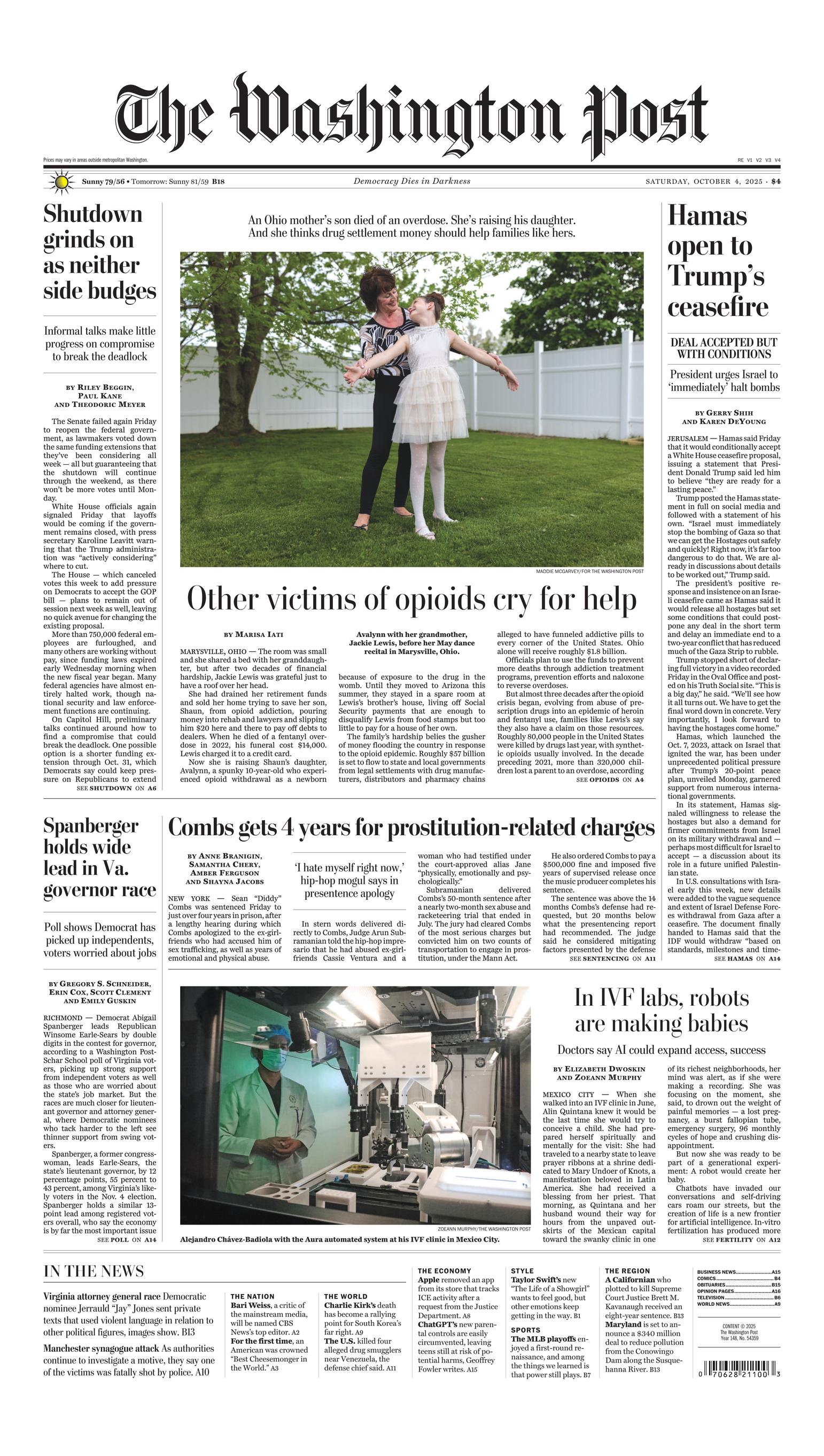 The Washington Post Front Page