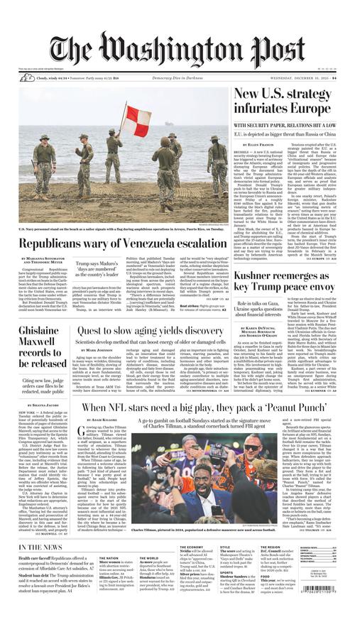 The Washington Post Front Page