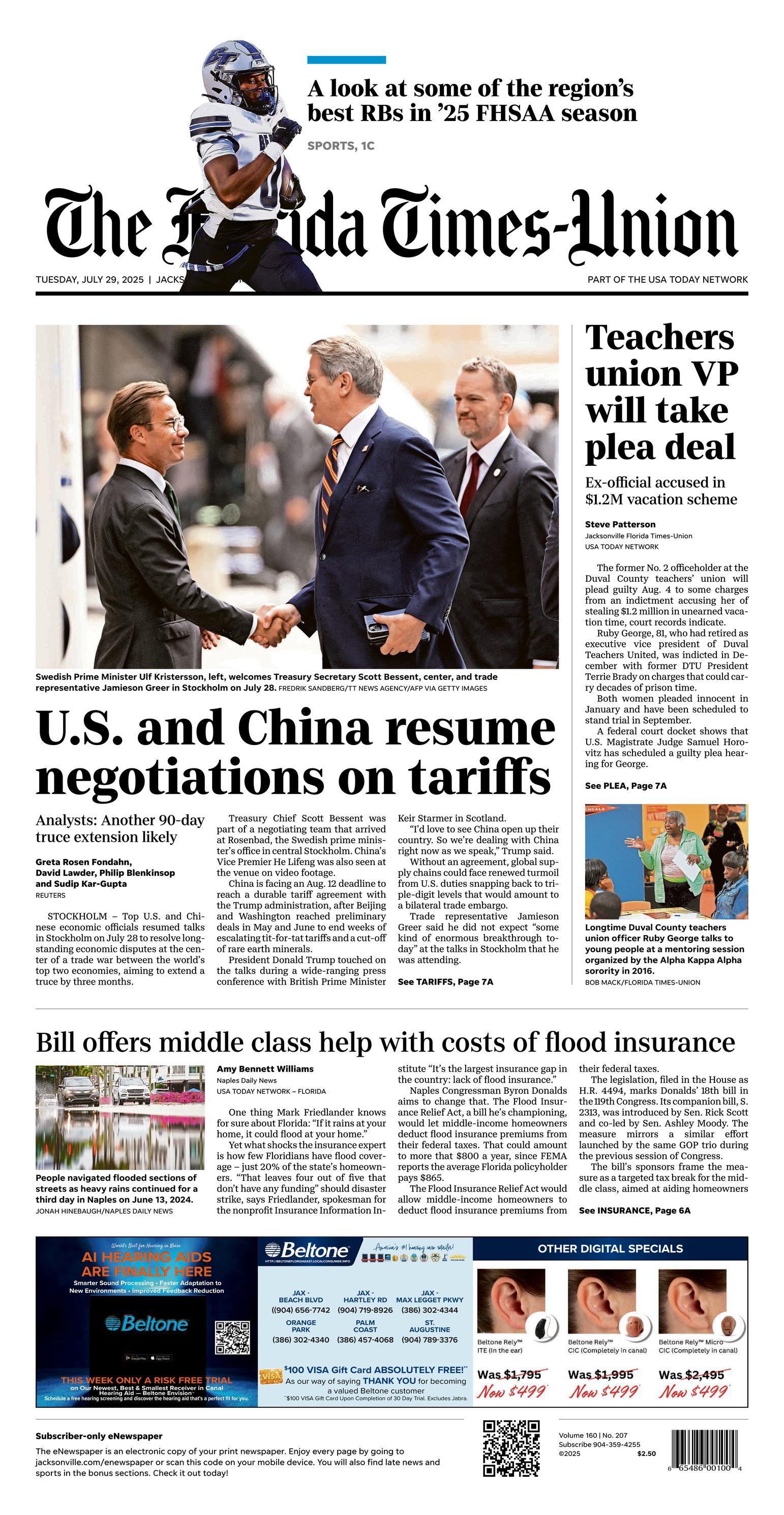 The Florida Times-Union Front Page