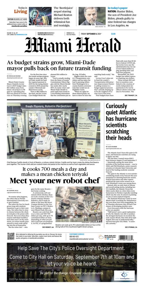 The Miami Herald Front Page