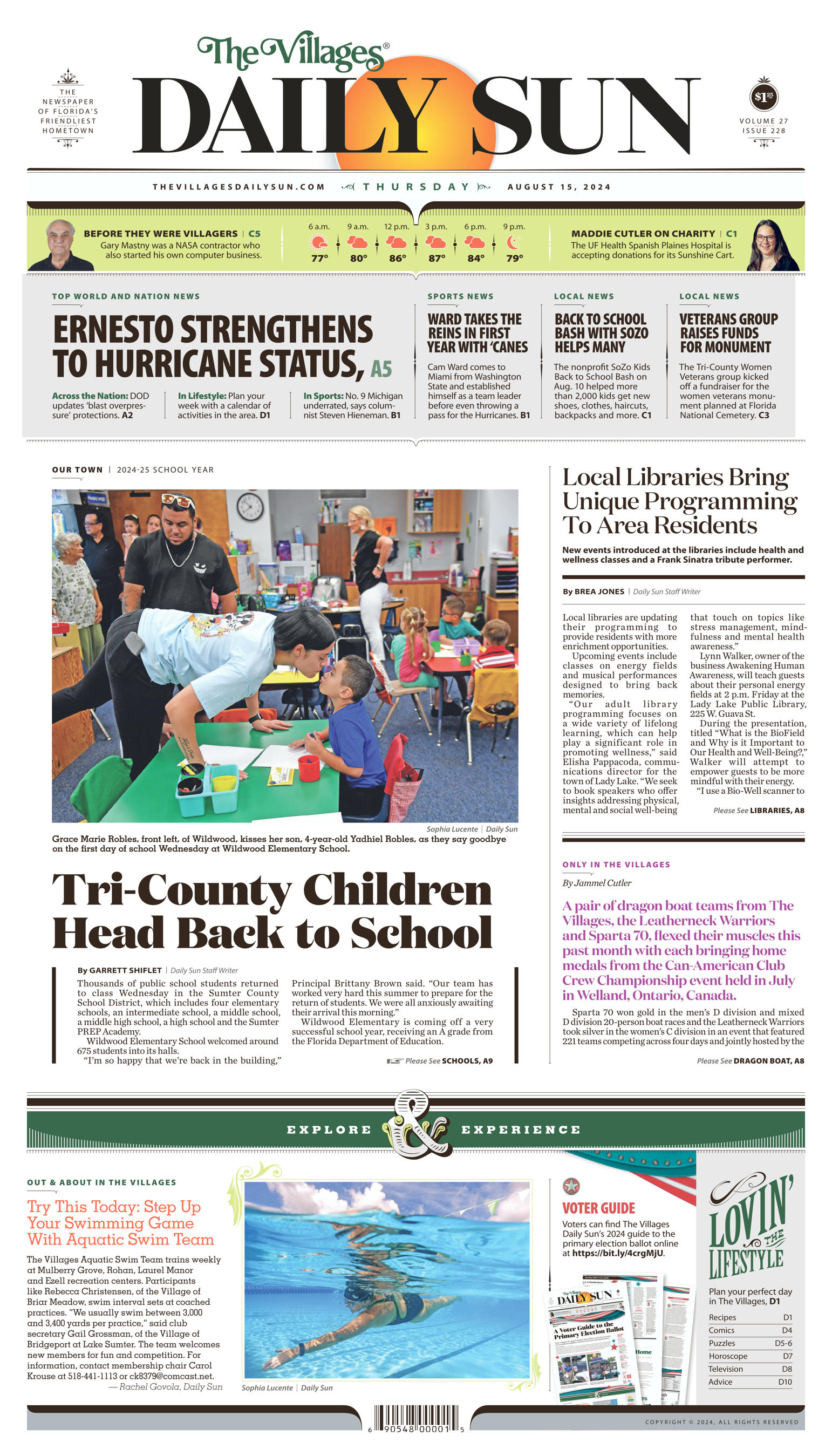 The Villages Daily Sun Front Page