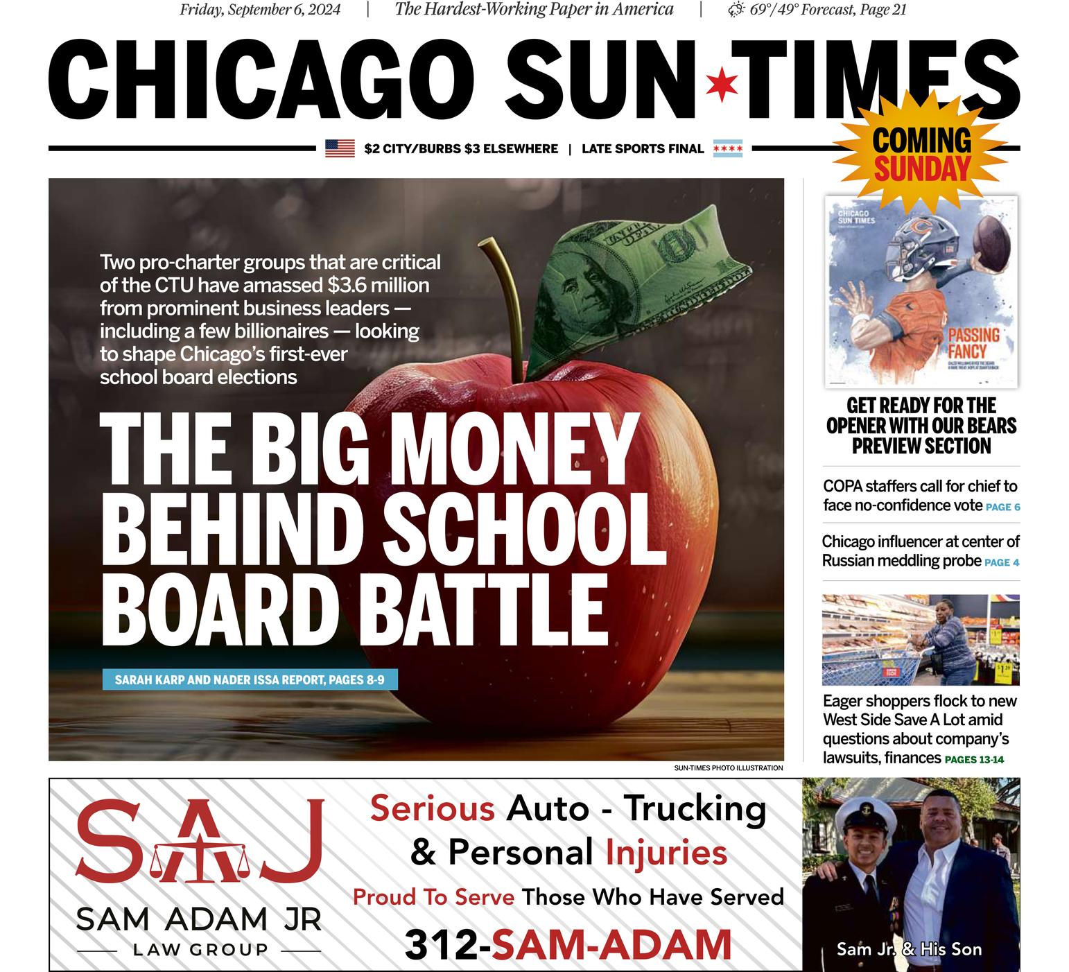 Chicago Sun-Times Front Page