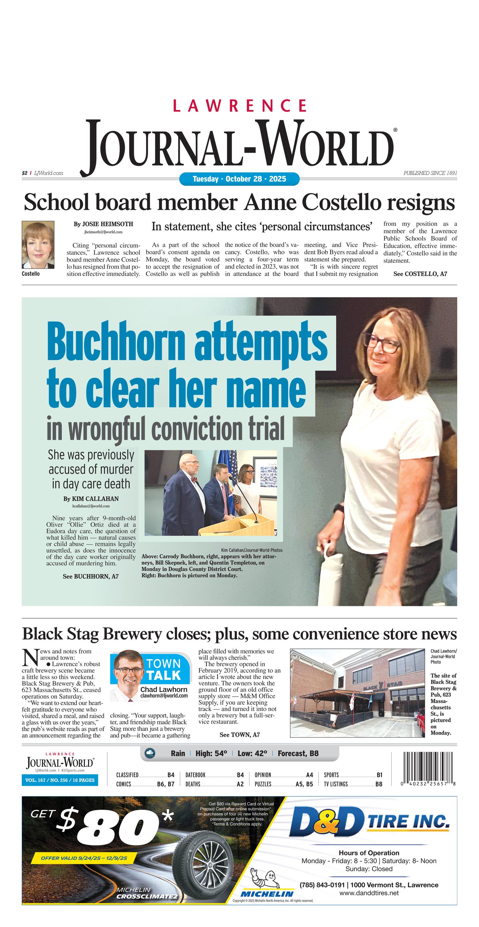 Lawrence Journal-World Front Page