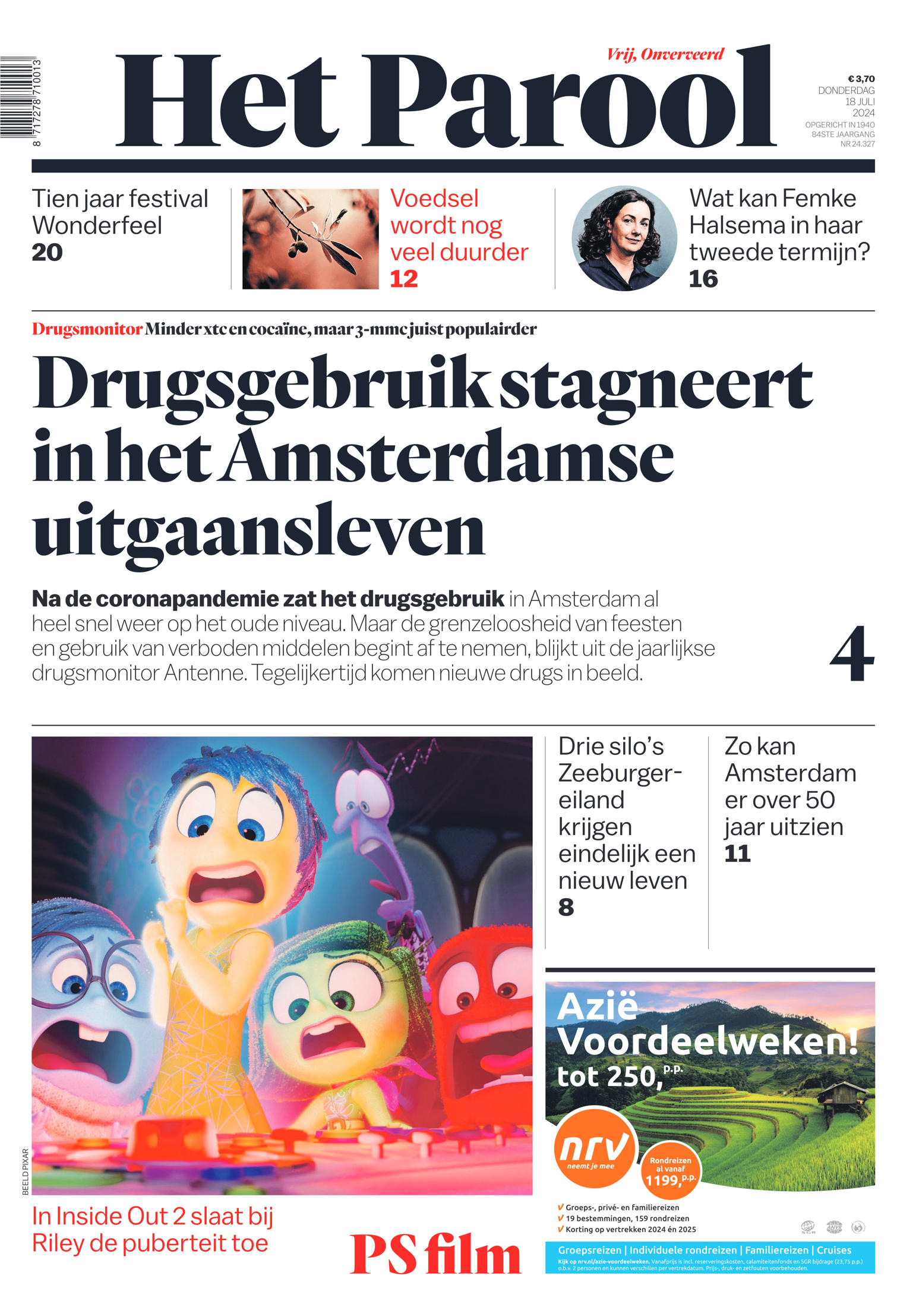 Het Parool Front Page