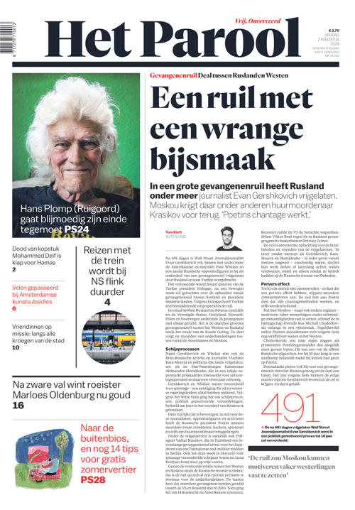 Het Parool Front Page