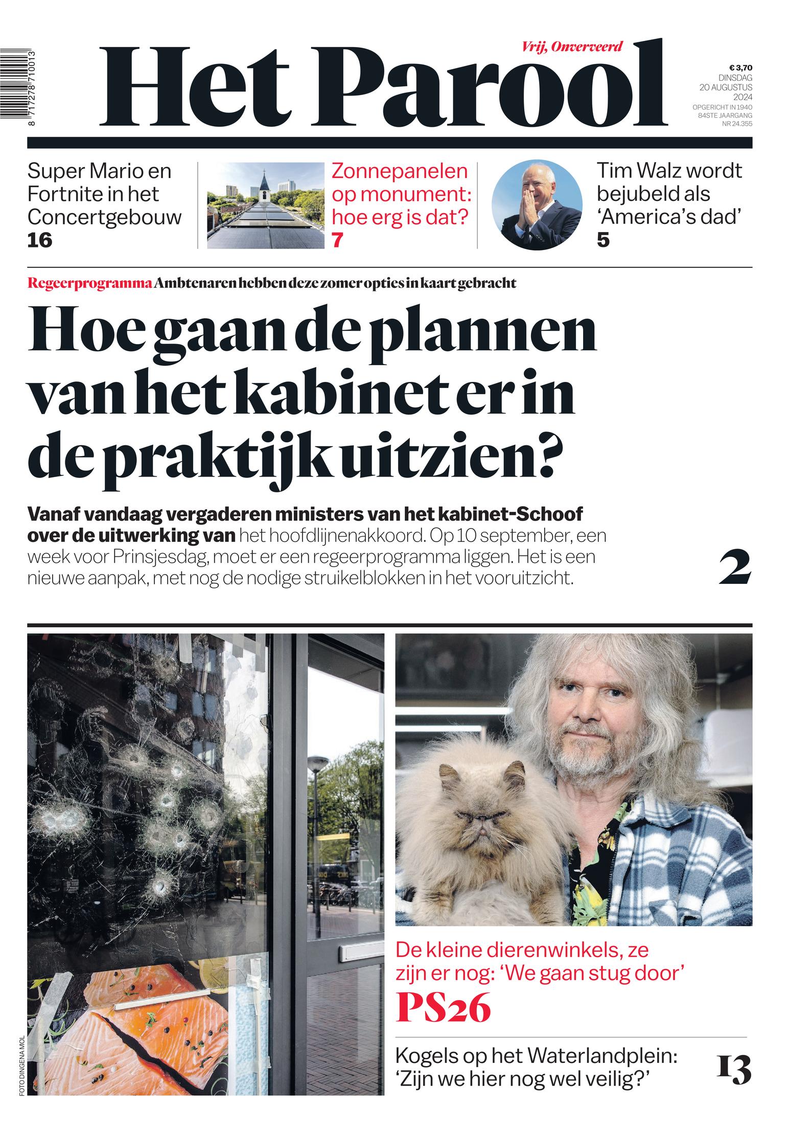 Het Parool Front Page