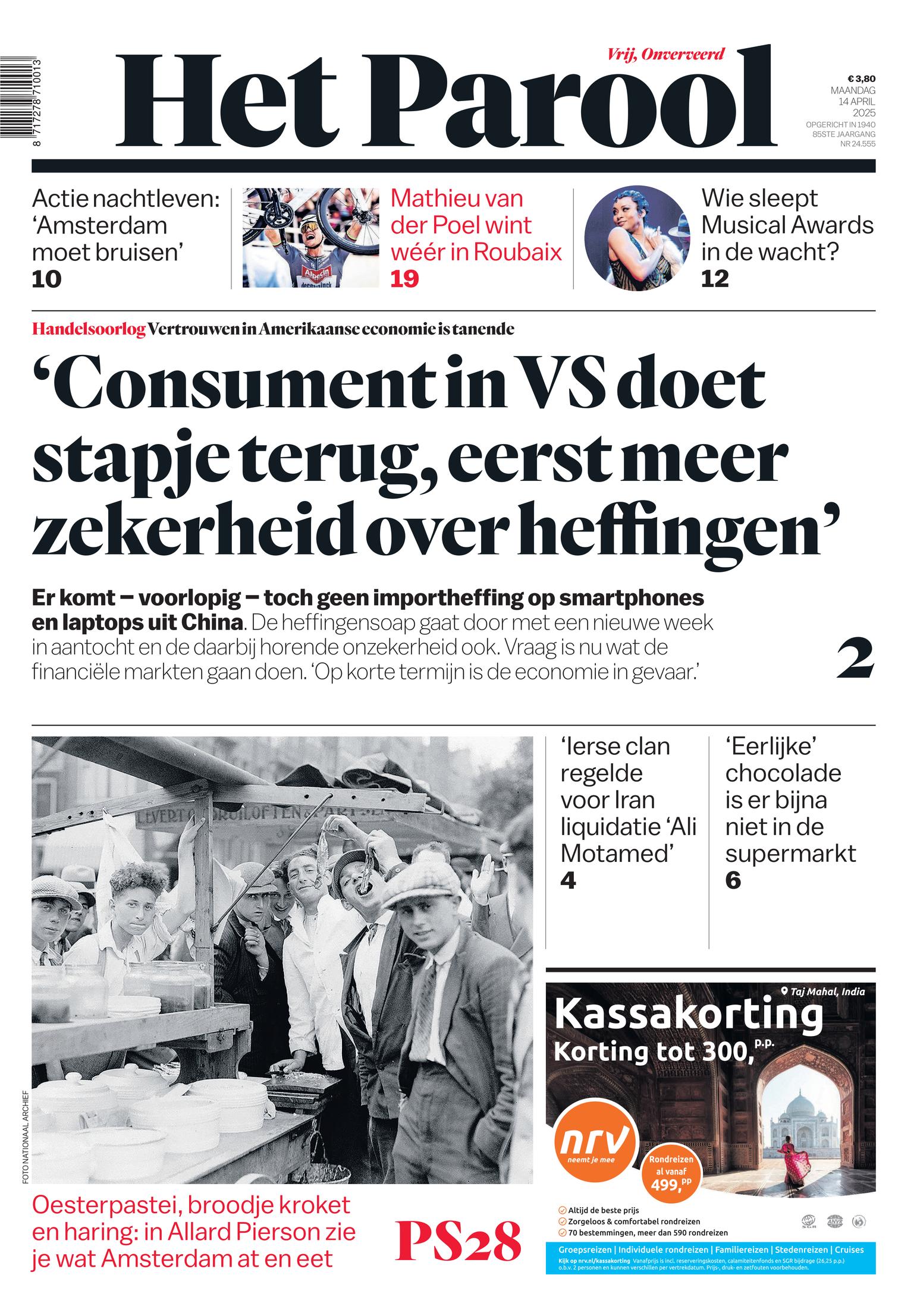 Het Parool Front Page