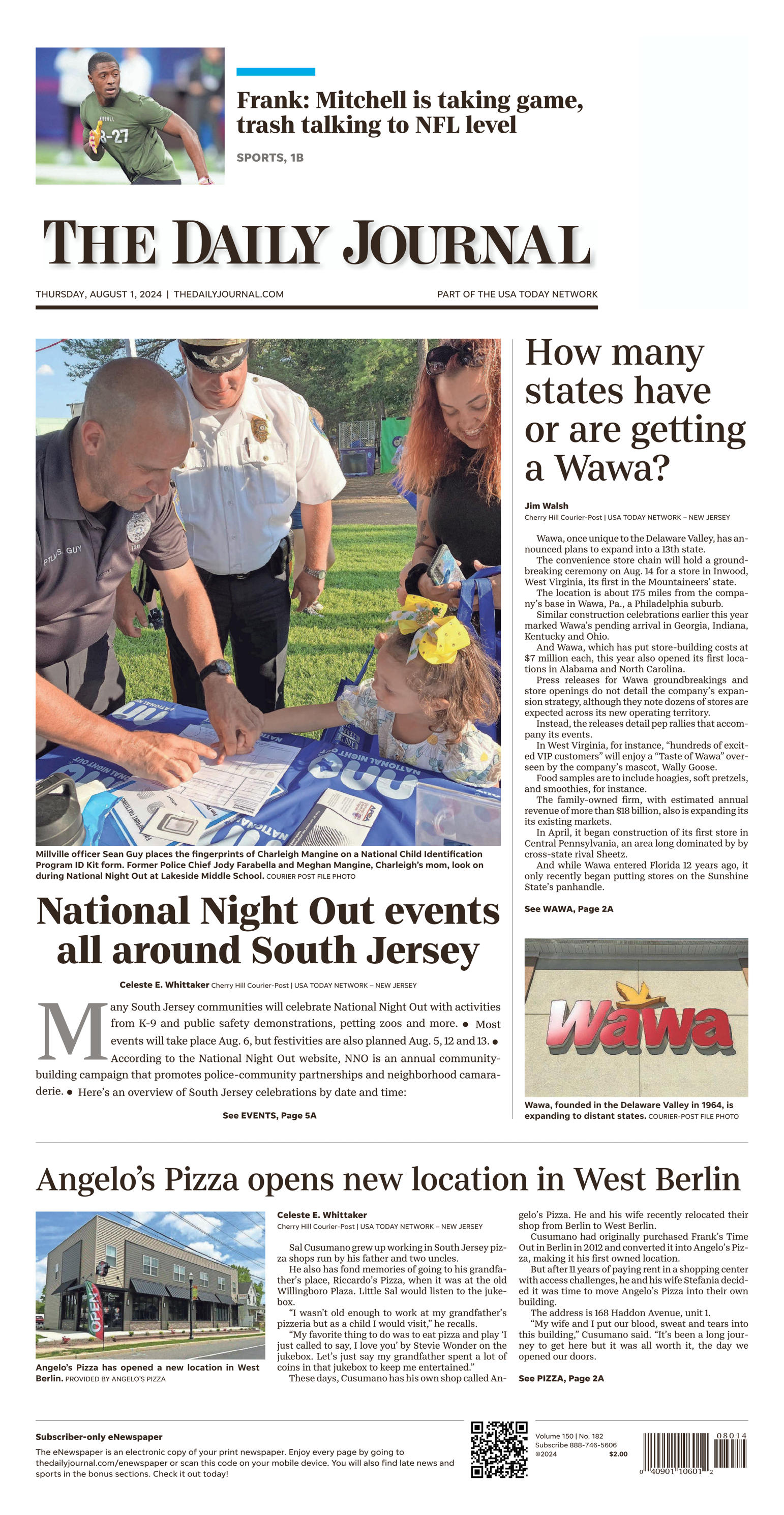 The Daily Journal Front Page