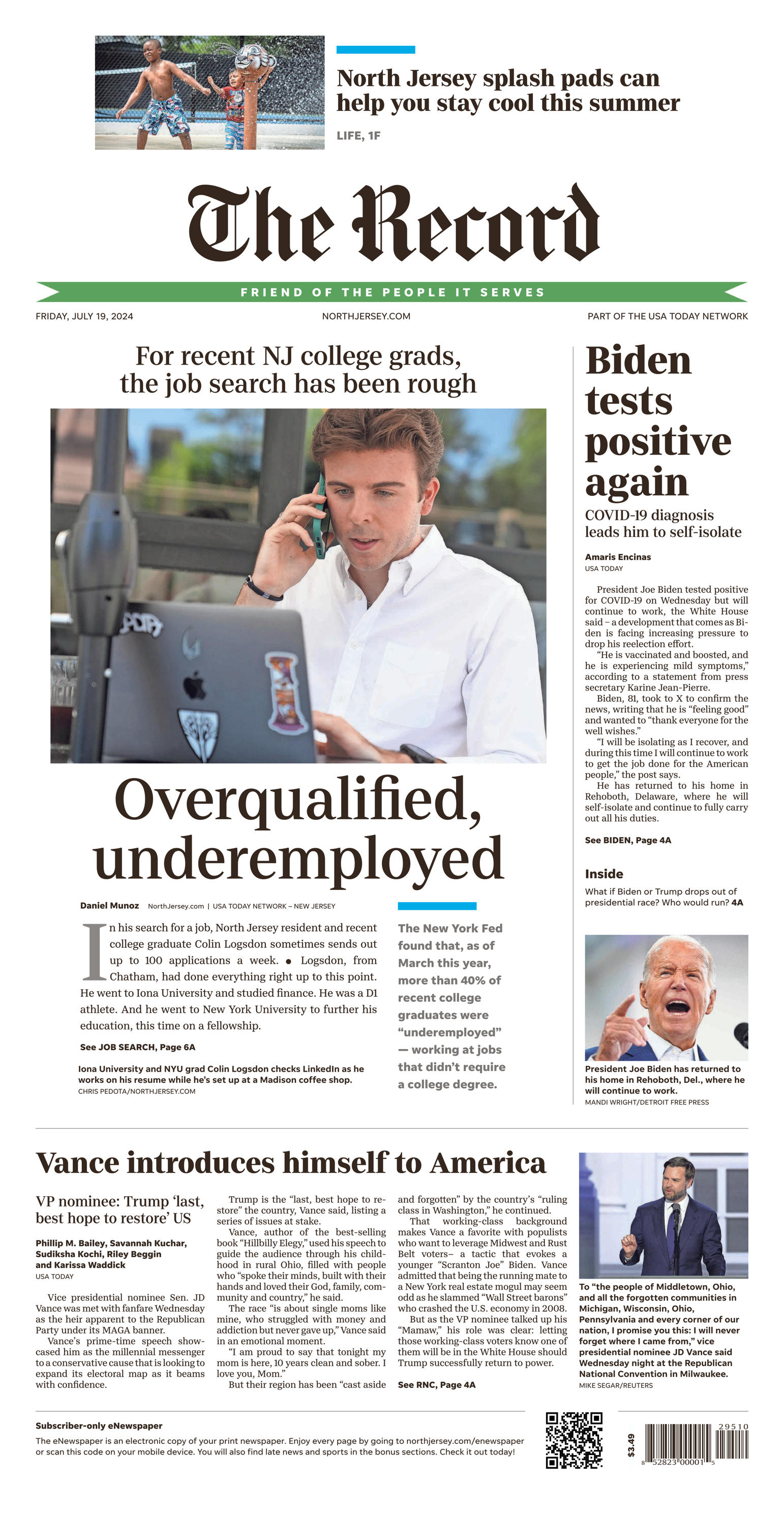 The Record Front Page