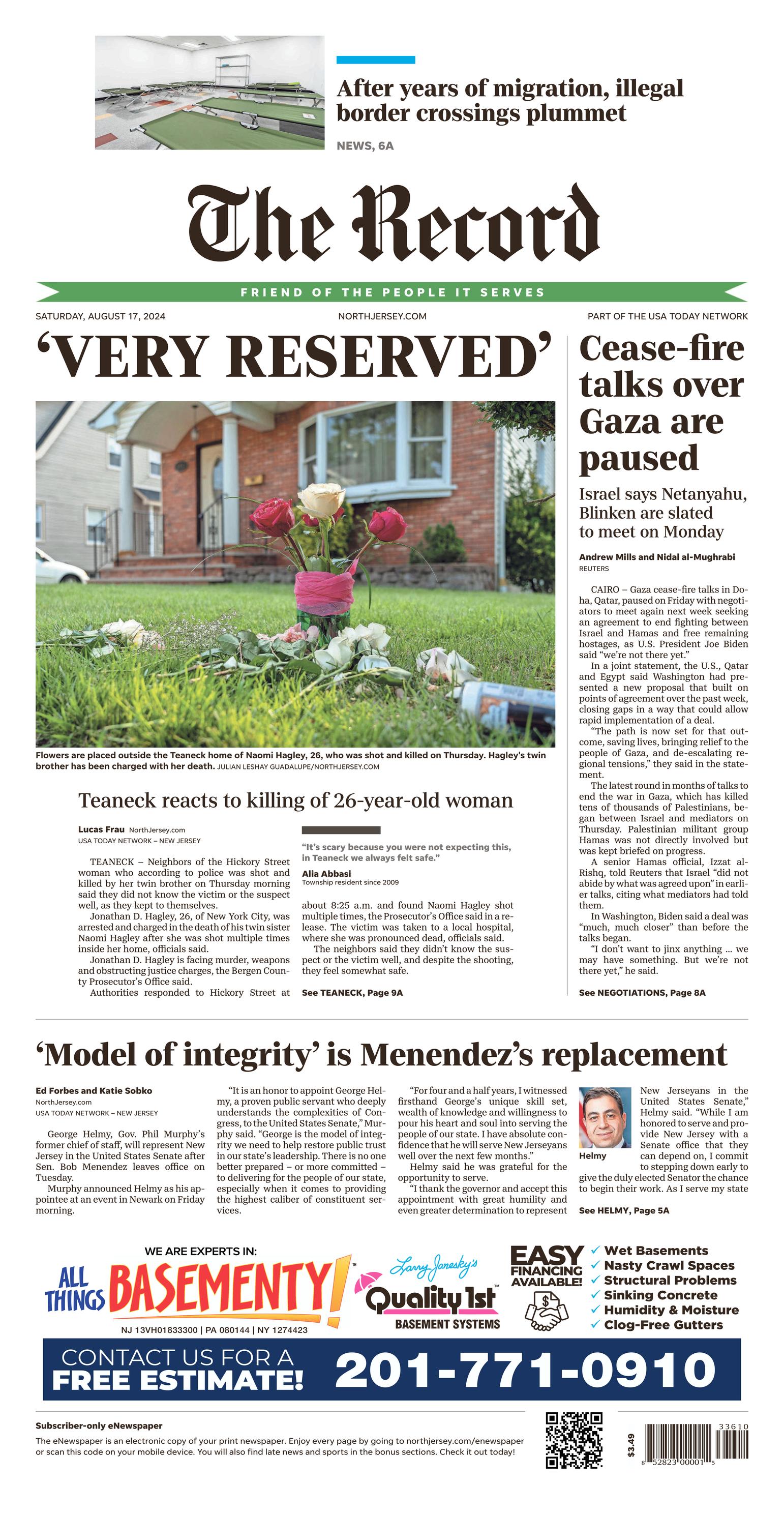 The Record Front Page