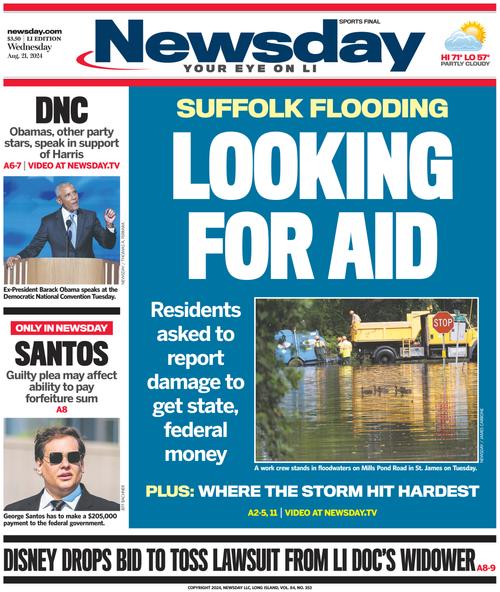 Newsday Front Page