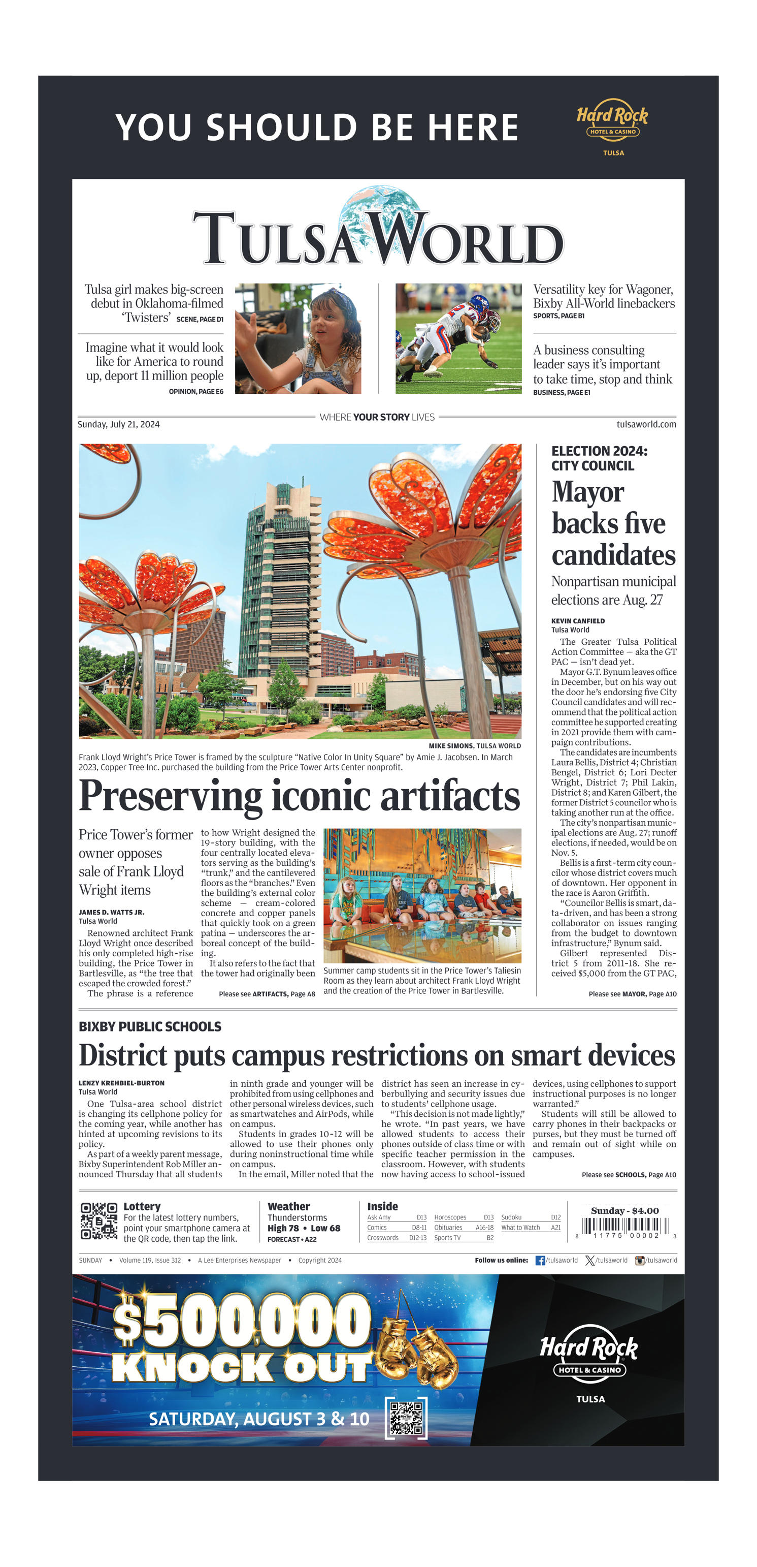 Tulsa World Front Page