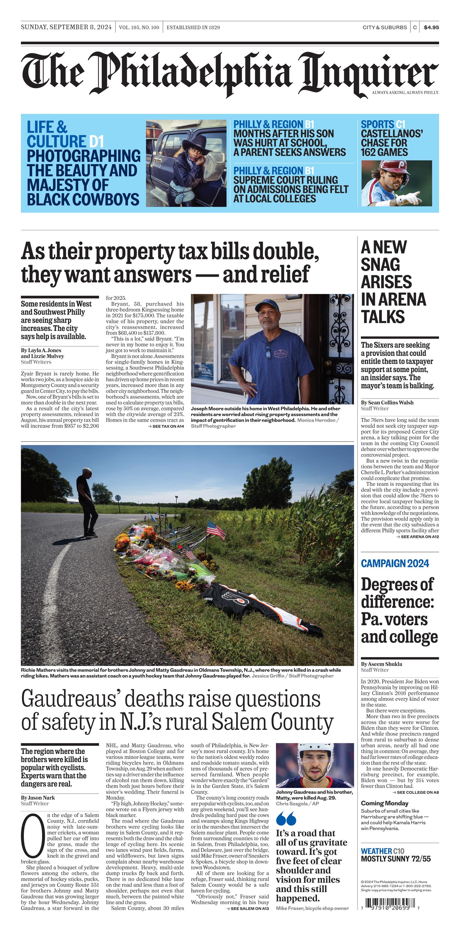 The Philadelphia Inquirer Front Page