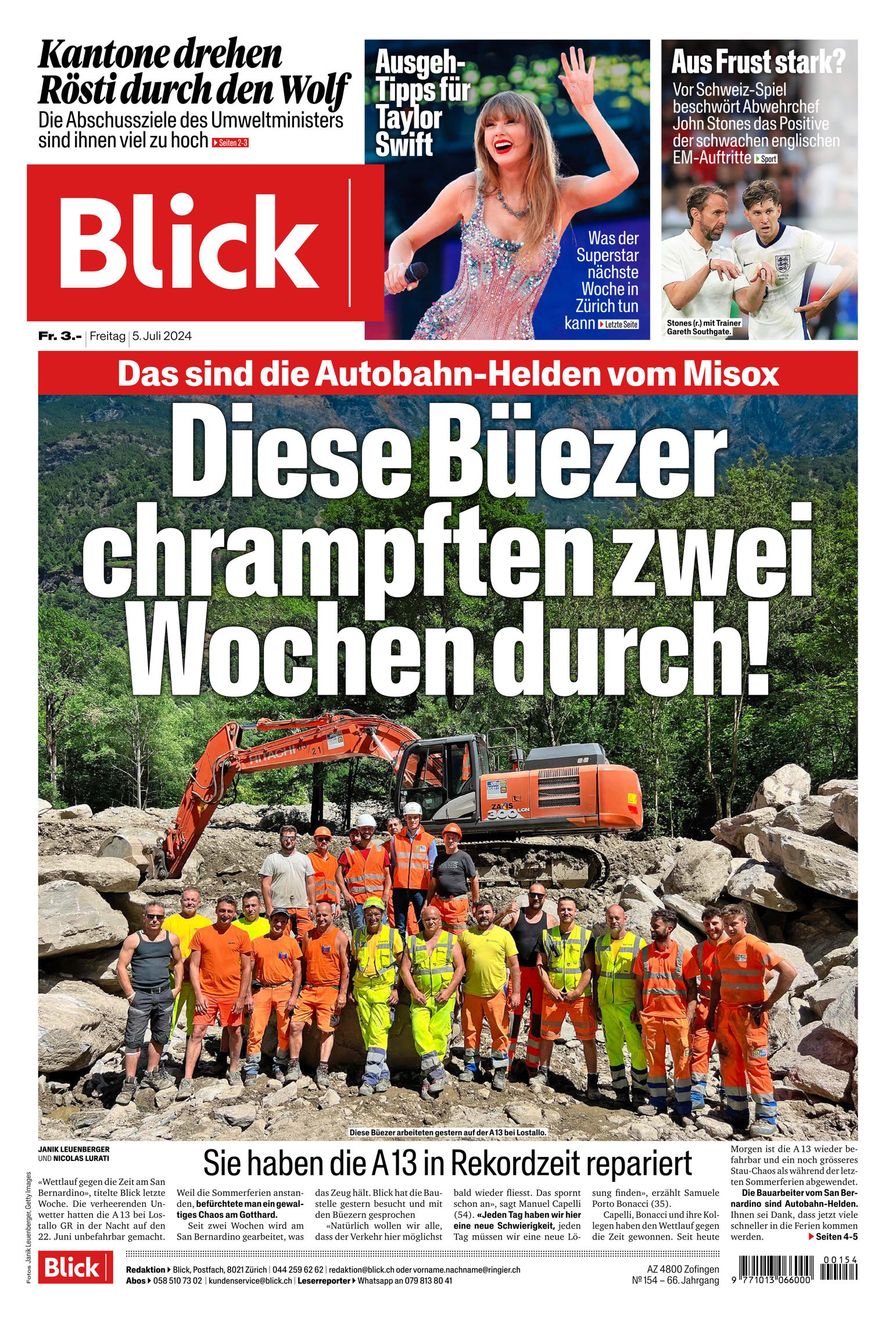 Blick Front Page