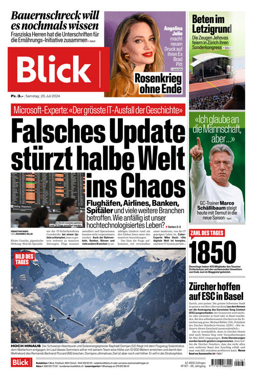 Blick Front Page