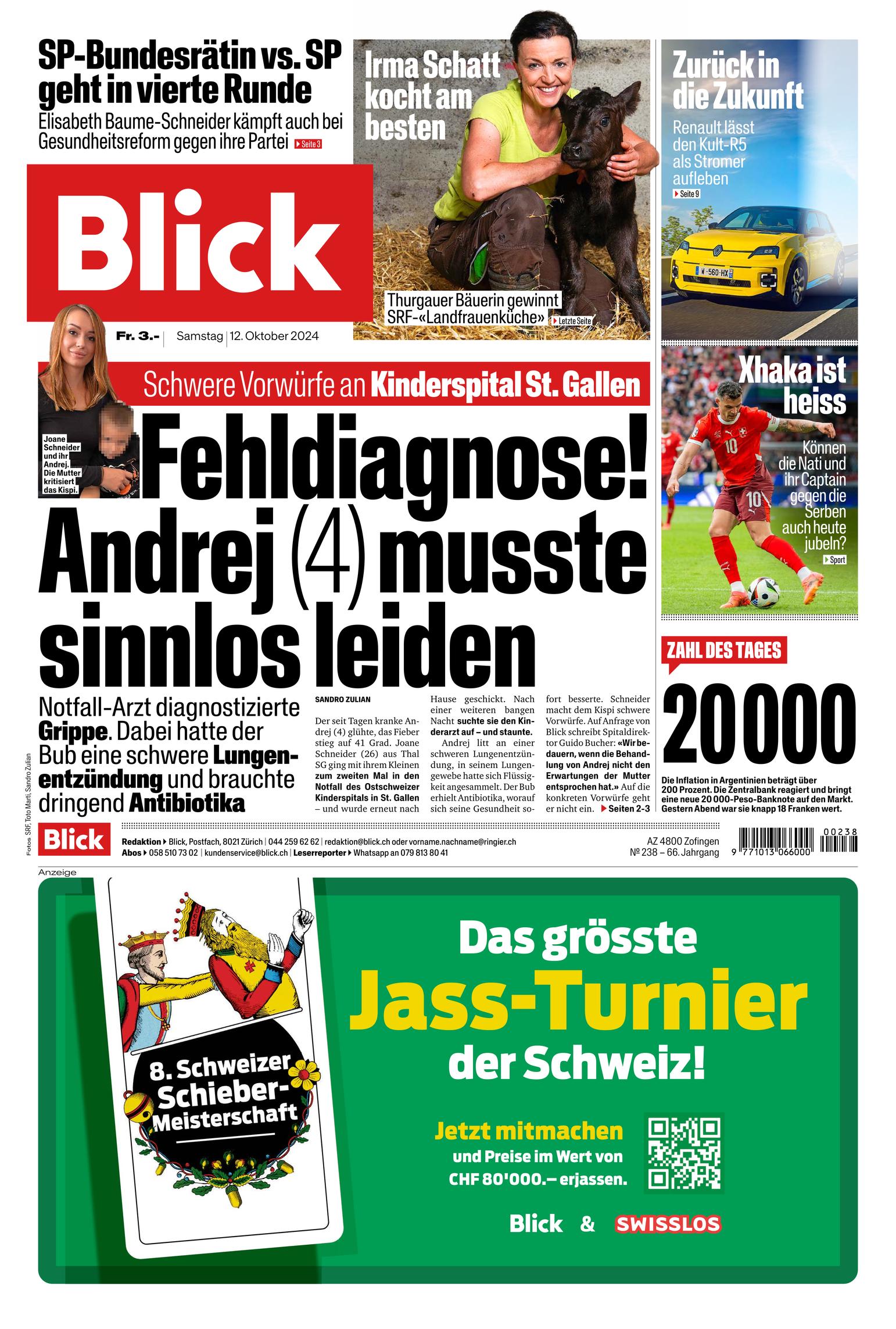 Blick Front Page