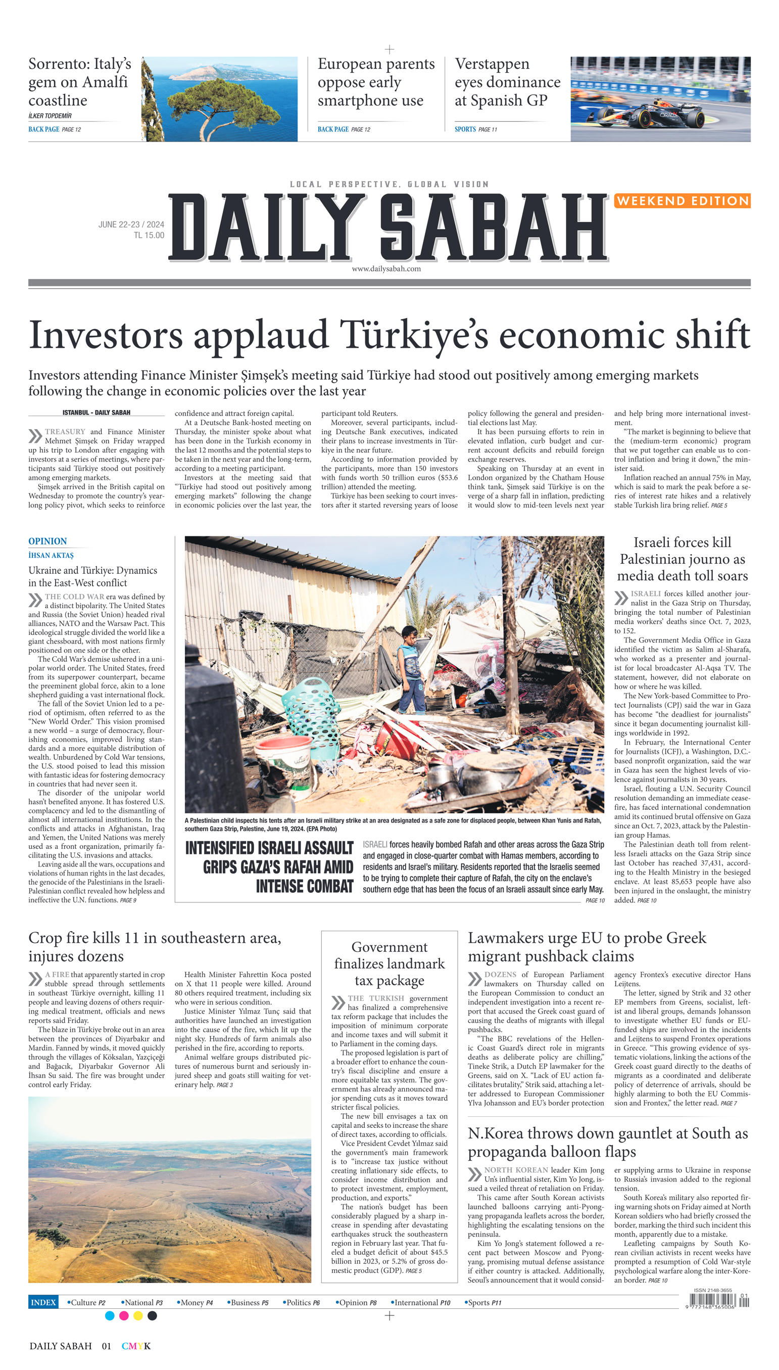 Daily Sabah Front Page