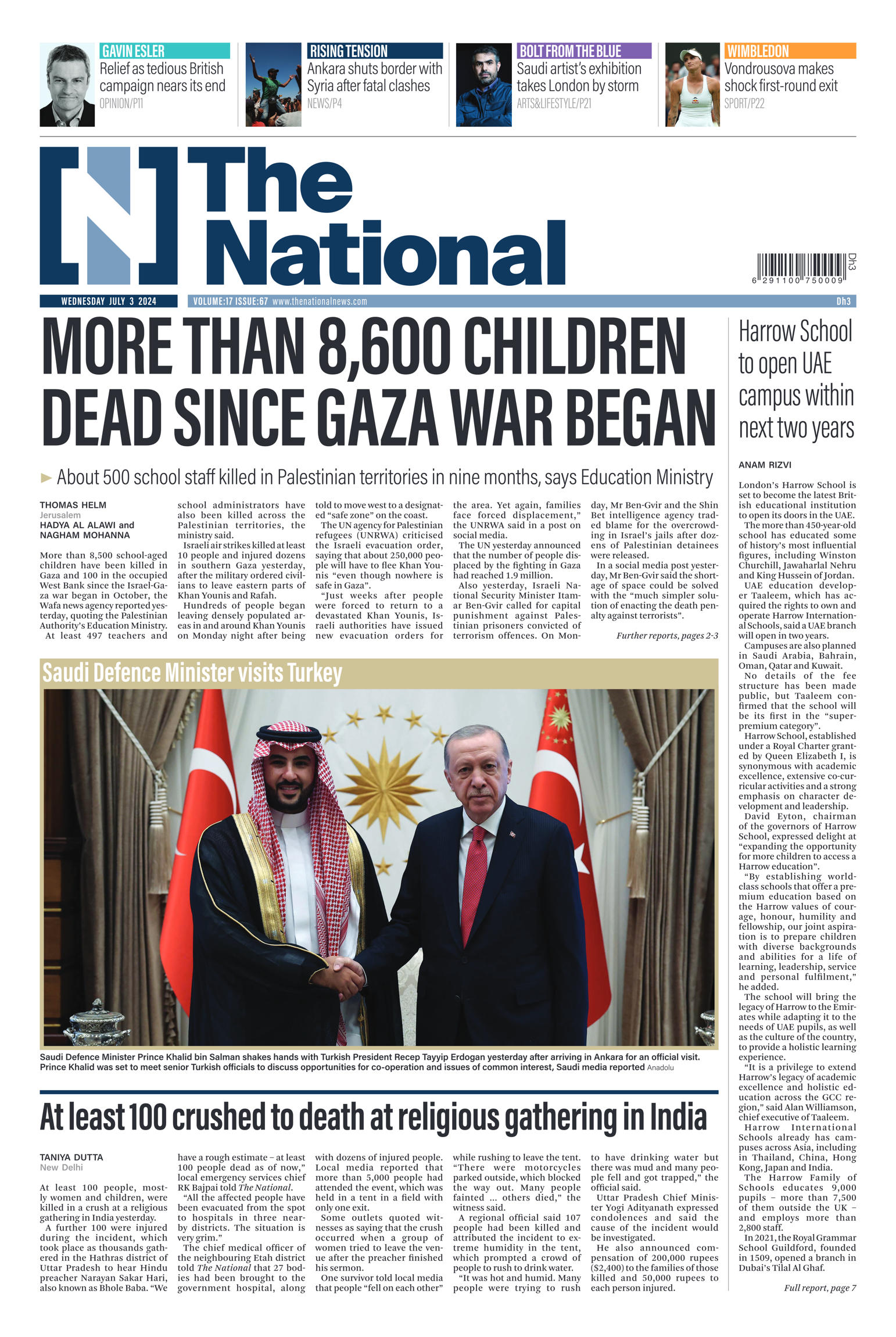 The National Front Page