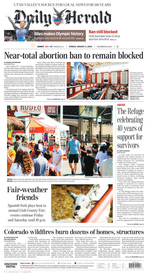 The Daily Herald Front Page