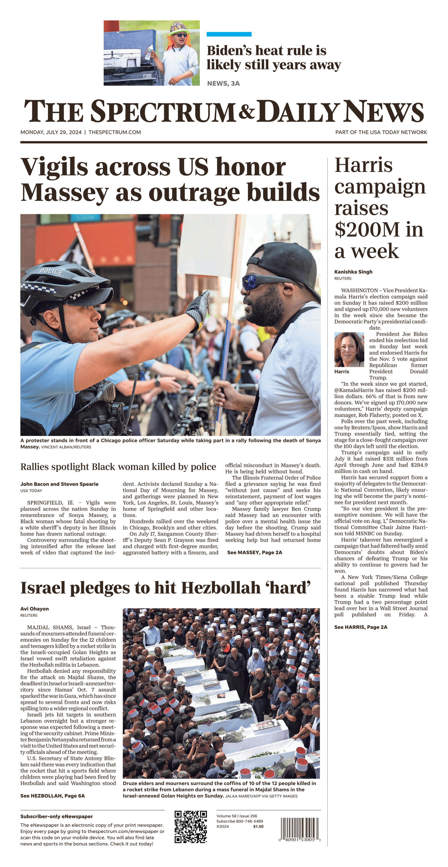 The Spectrum Front Page