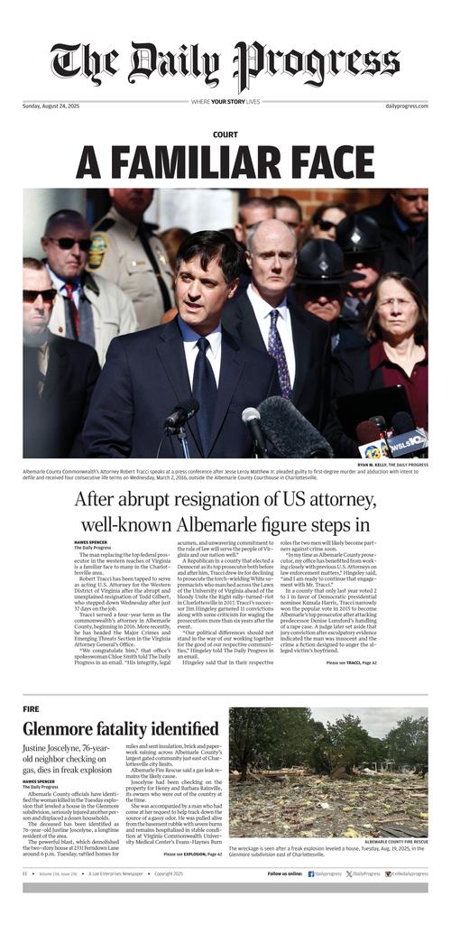 Daily Progress Front Page