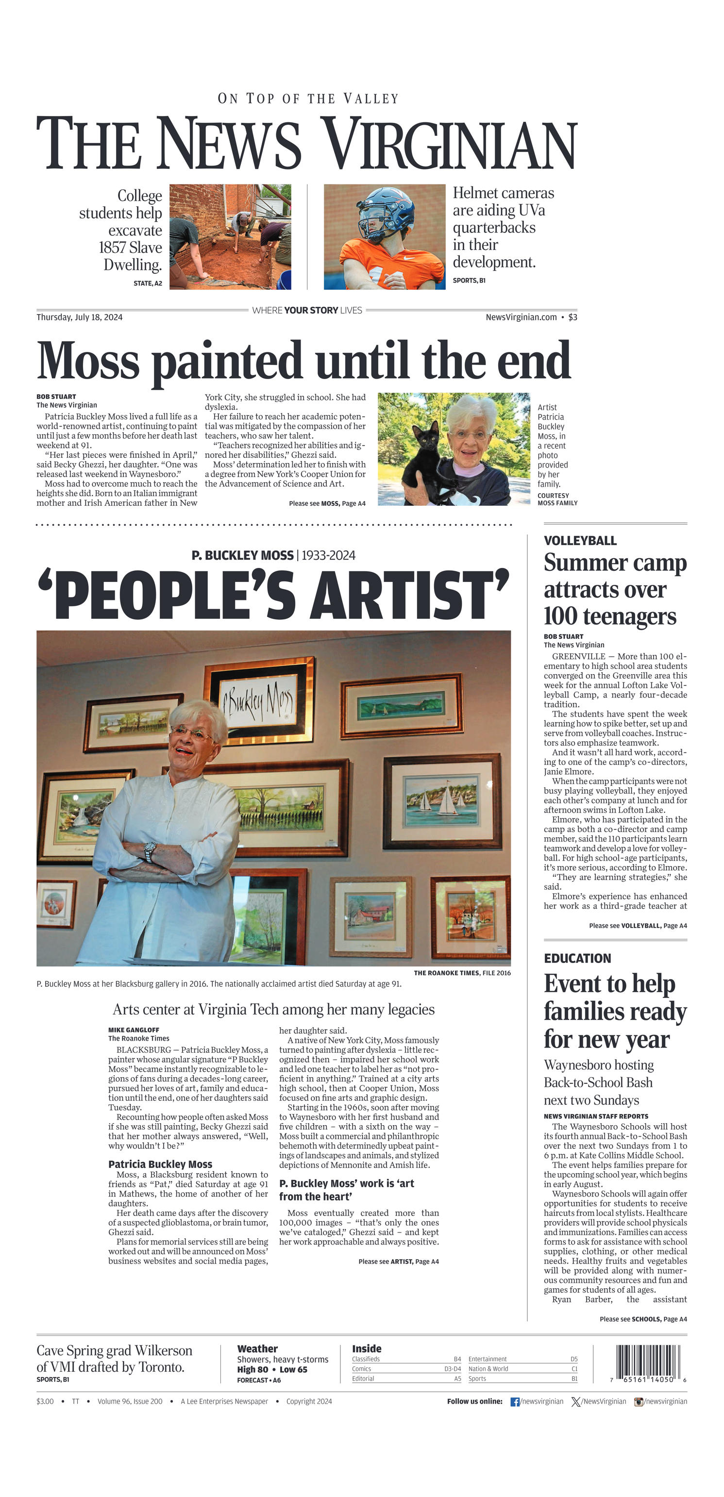 The News Virginian Front Page