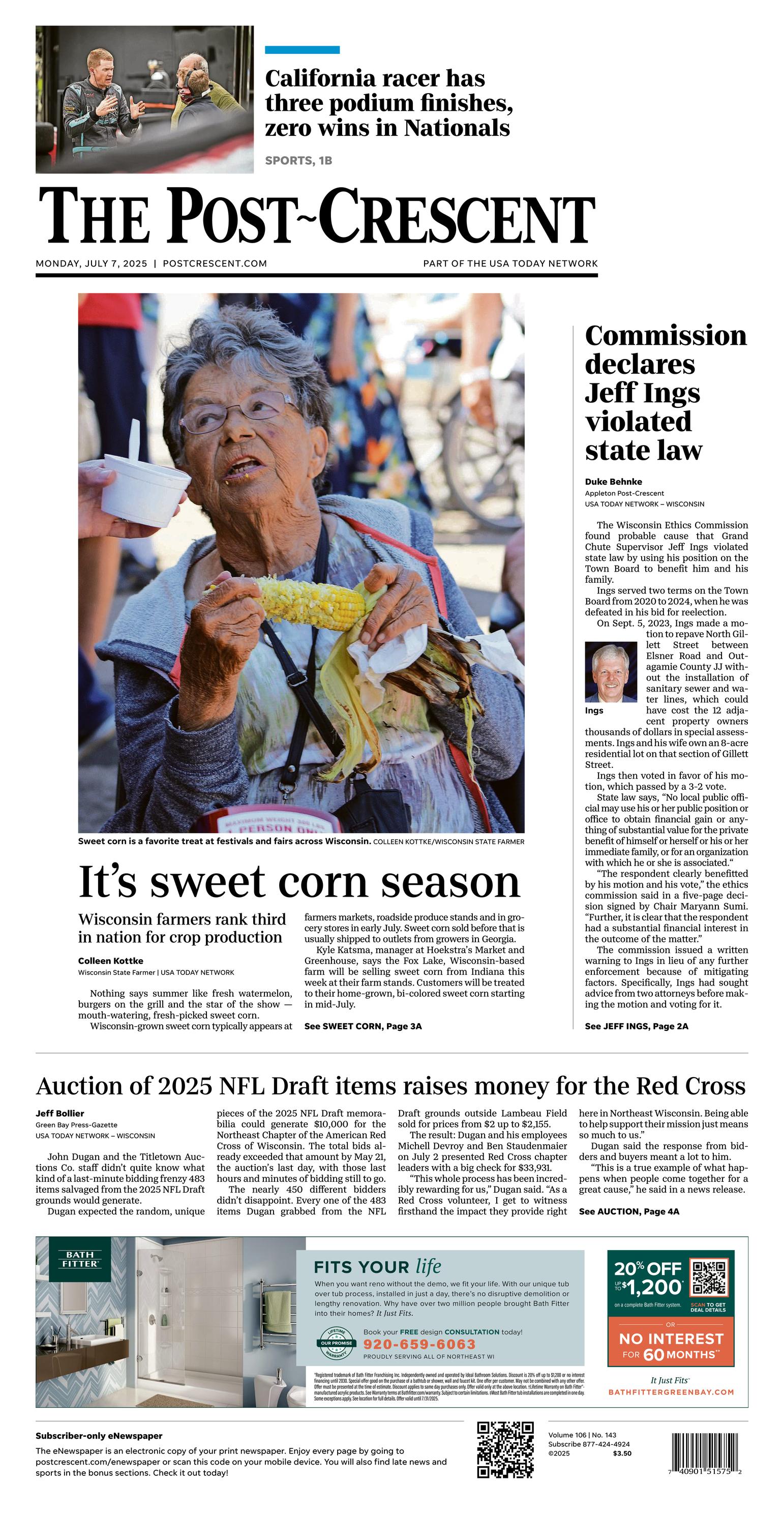 The Post-Crescent Front Page